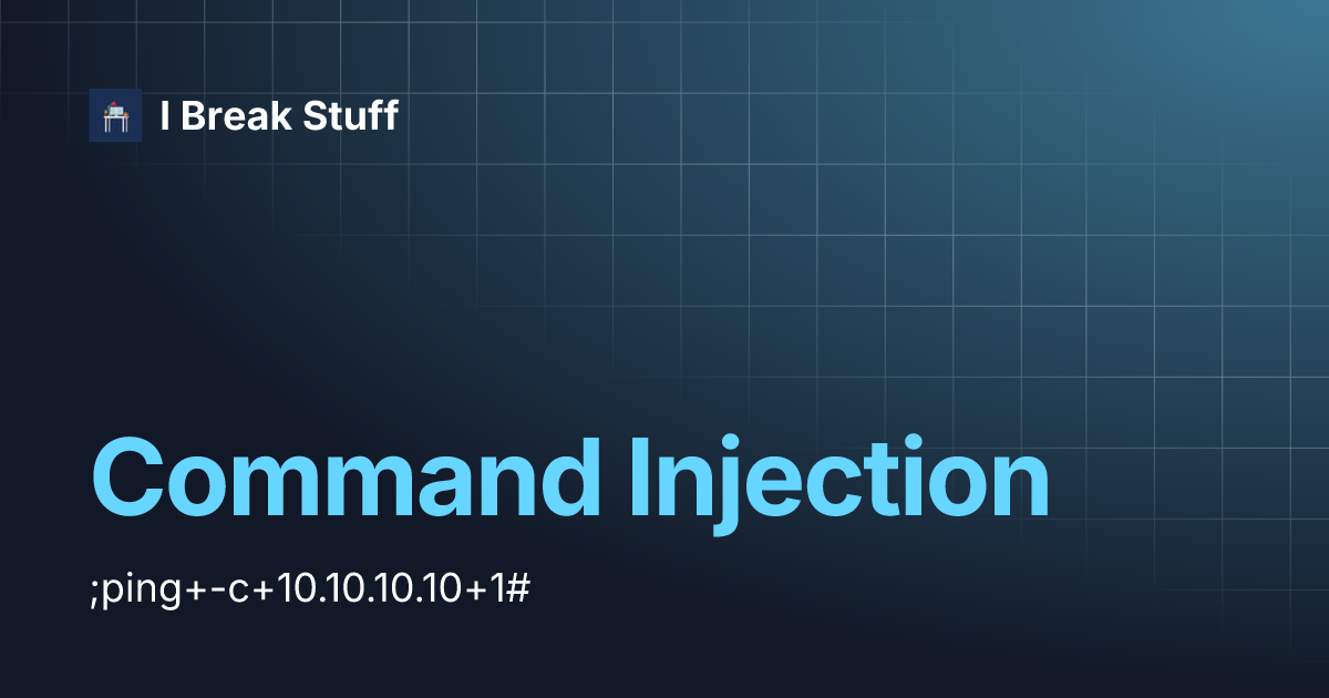 Command Injection Secjournal 